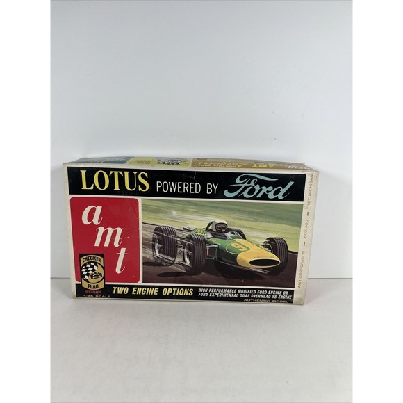 Toys | Amt Checker Flag Series Lotus Powered By Ford 125 218150 Model ...